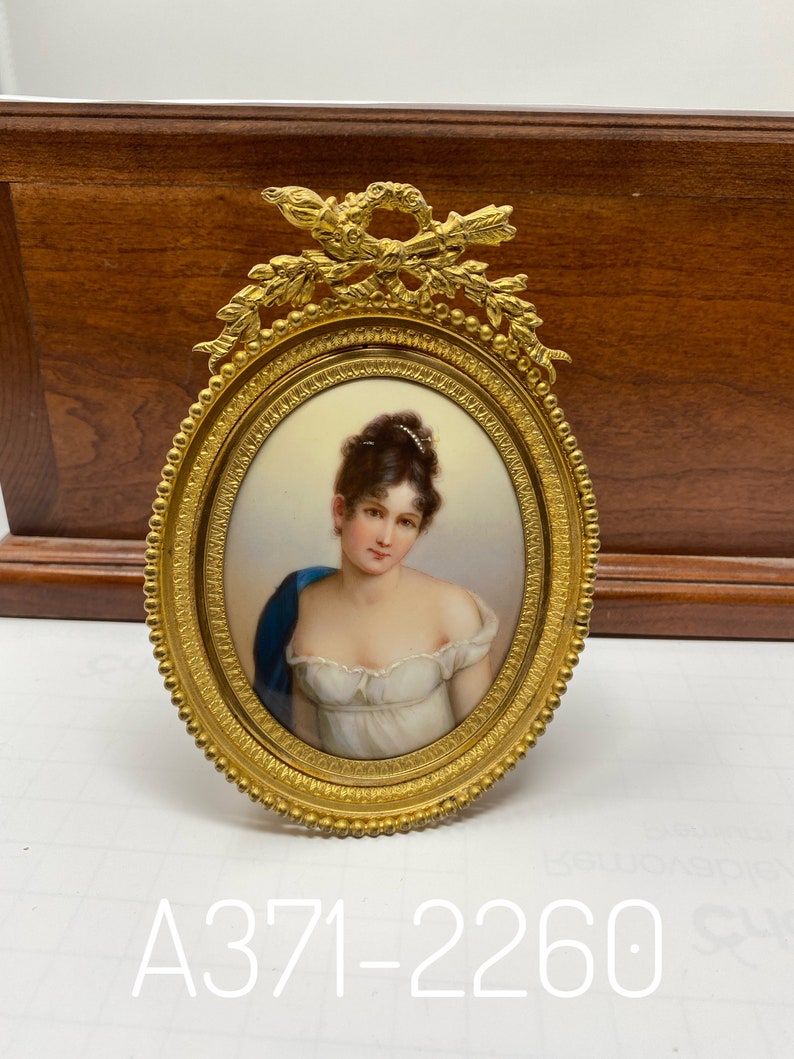 Antique 1800's Portrait Miniature Porcelain Plaque - Etsy