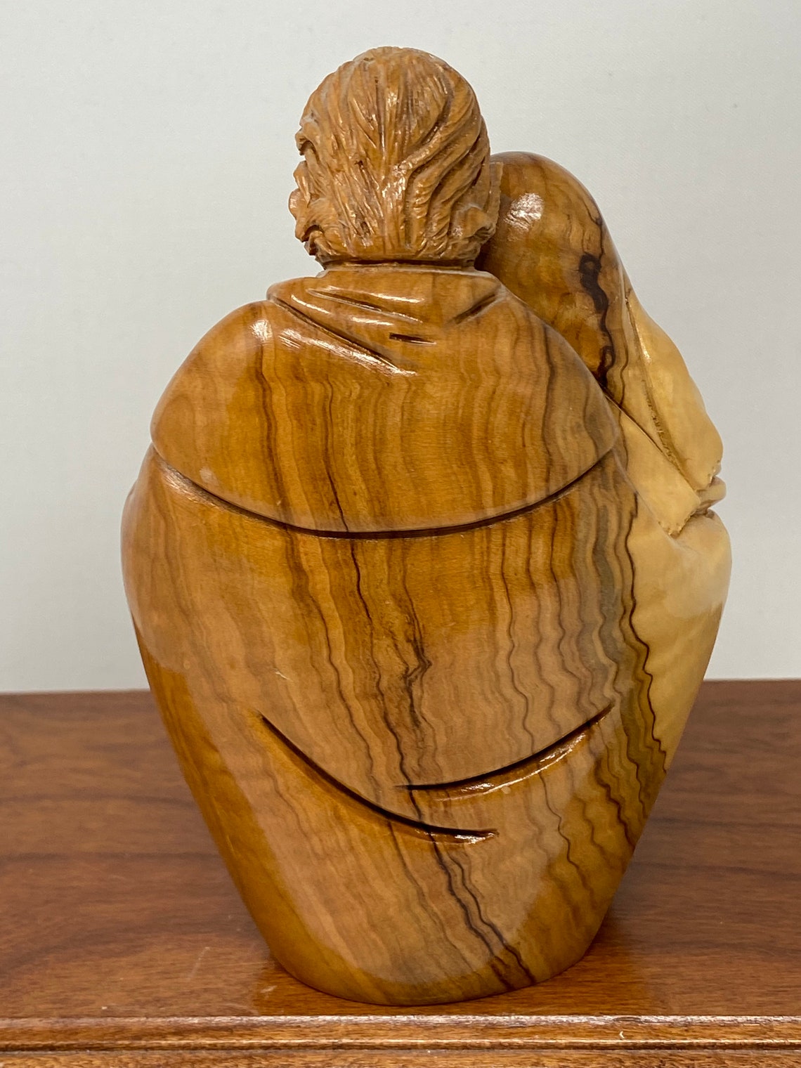 Wood Carving of Mary Joseph and Baby Jesus. - Etsy
