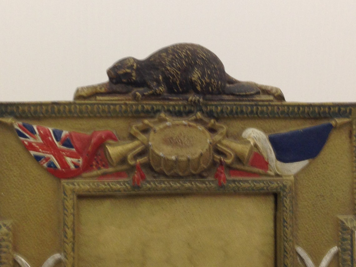 Rare Antique Canadian Beaver and Military Insignias Metal | Etsy