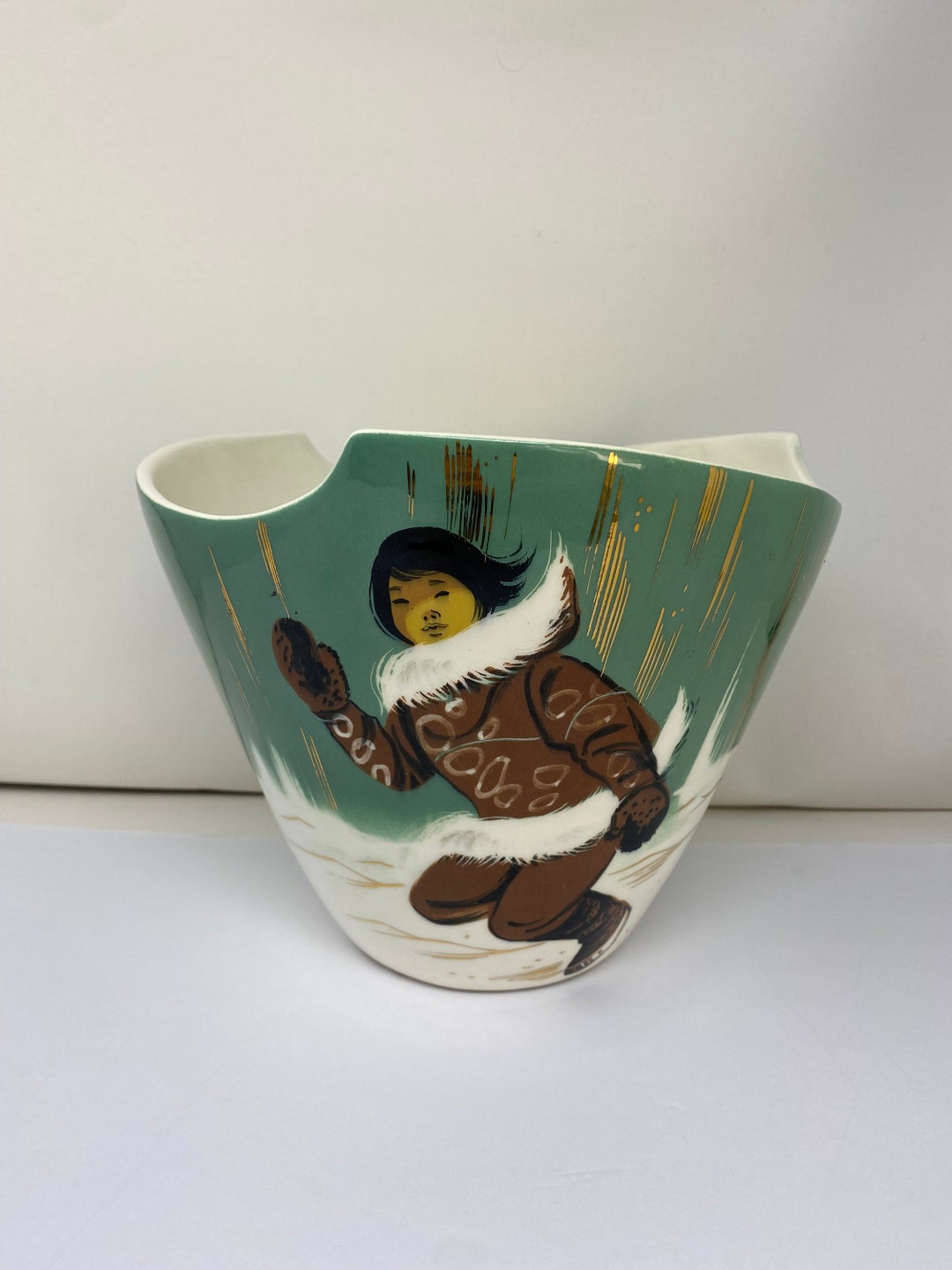 Vintage Large Signed Matthew Adams Alaska Pottery Bowl. - Etsy