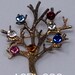 Vintage Estate Sterling Tree Brooch. - Etsy