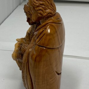 Wood Carving of Mary, Joseph and Baby Jesus. - Etsy