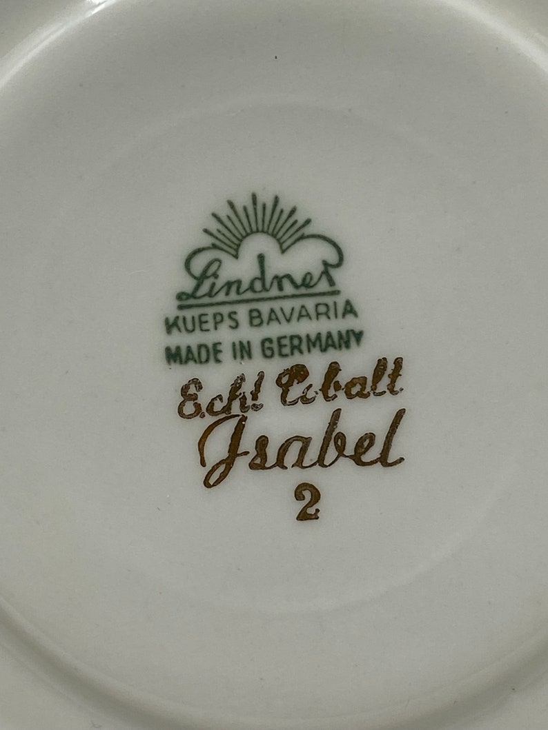 Lindner Germany Echt Cobalt Mix Match Teacup and Saucer. - Etsy