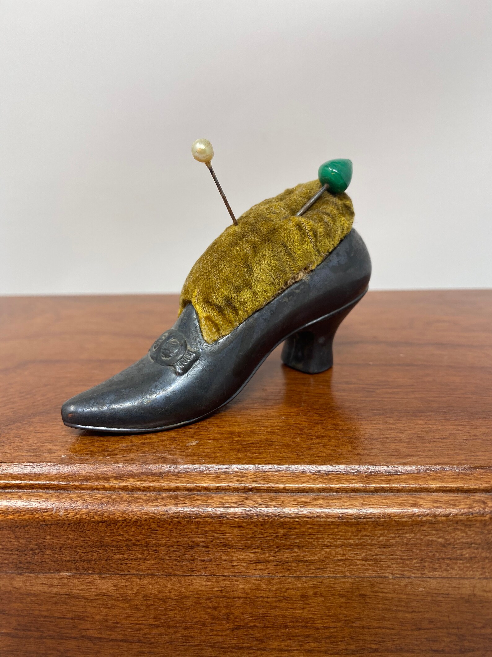 Antique Metal Shoe Pin Cushion. - Etsy