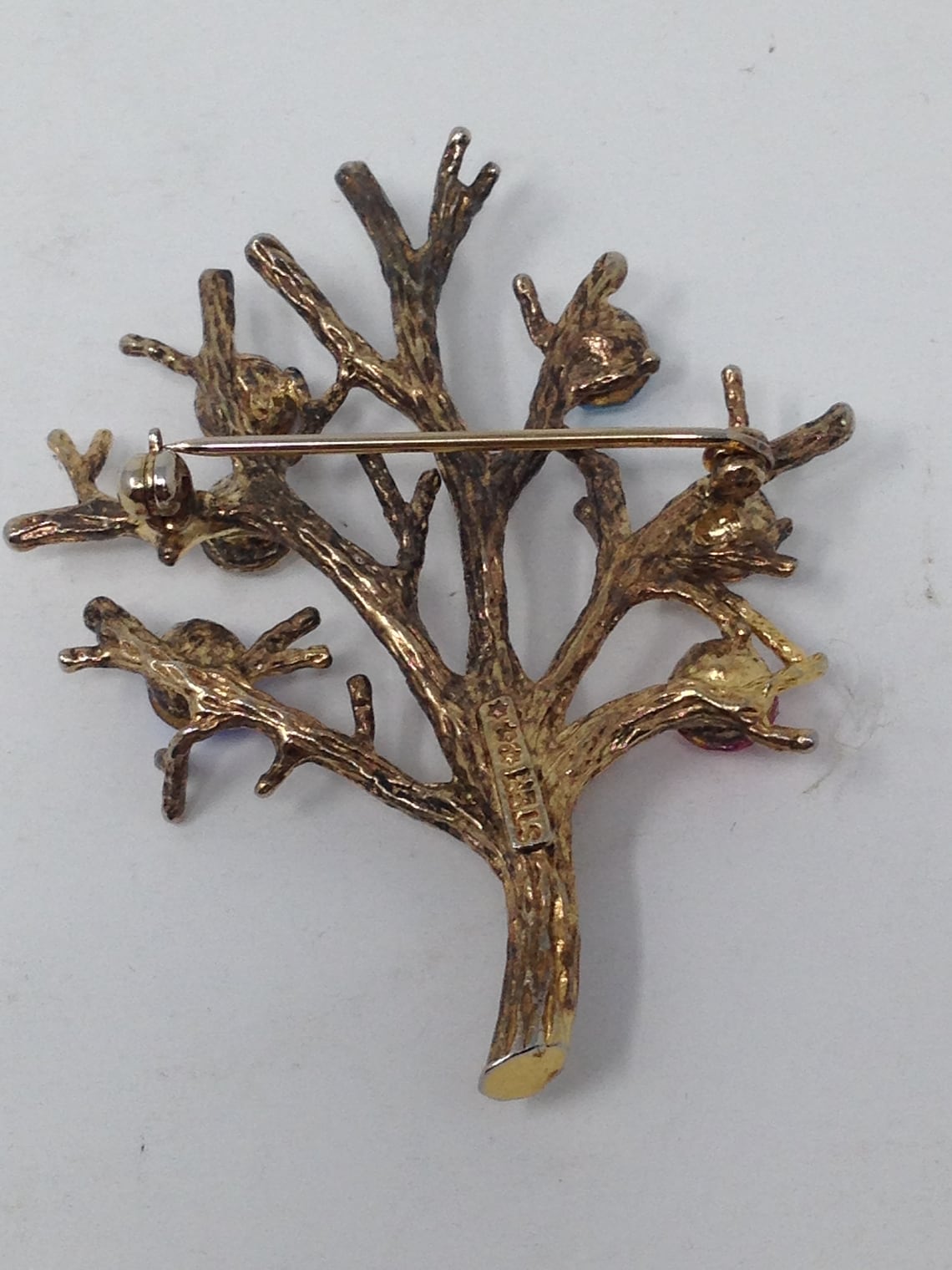 Vintage Estate Sterling Tree Brooch. - Etsy
