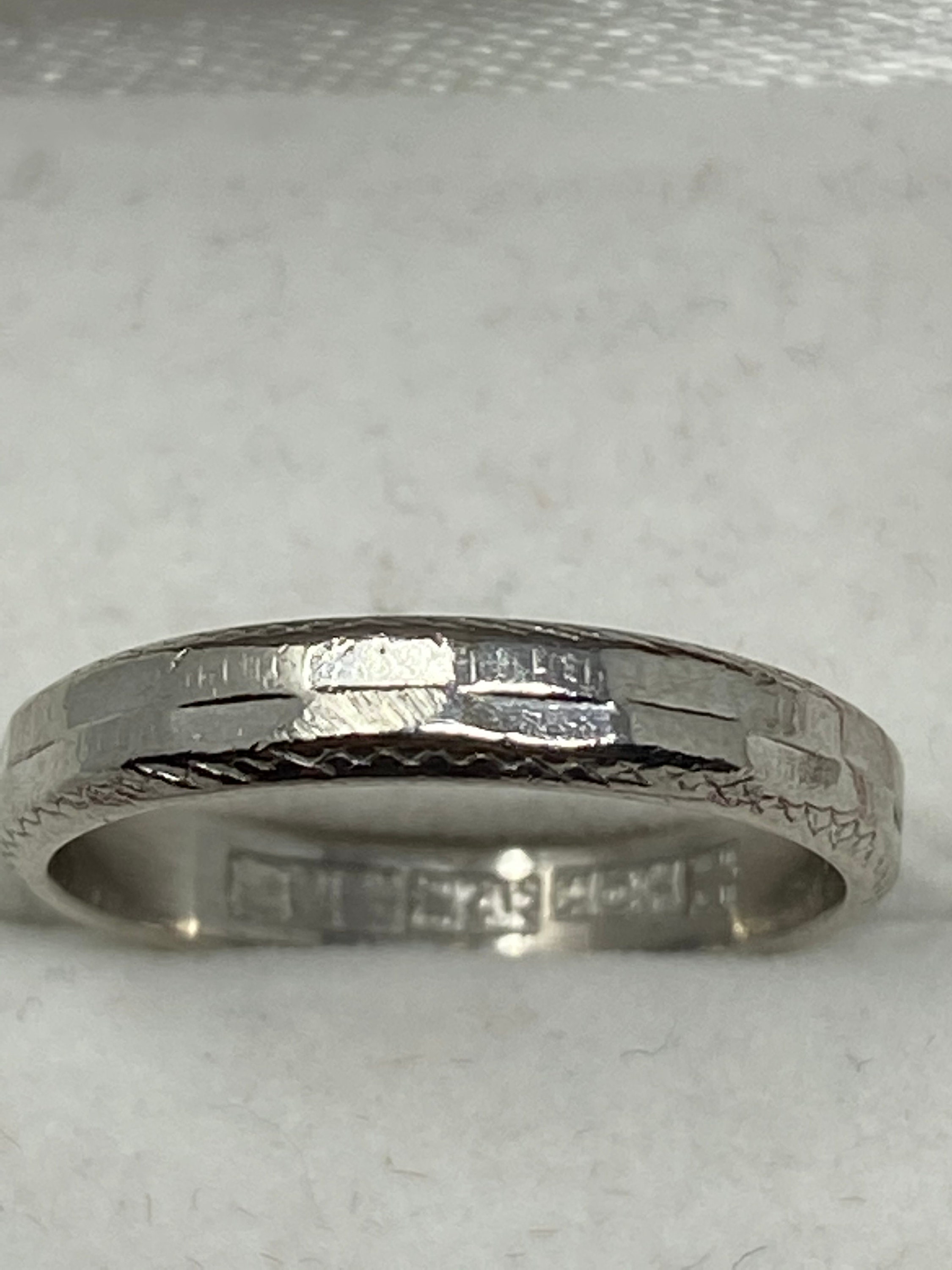 Vintage Estate Platinum Ring With Full Chinese Hallmarks. | Etsy