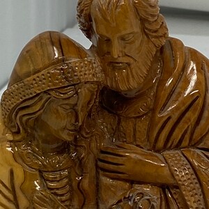 Wood Carving of Mary, Joseph and Baby Jesus. - Etsy