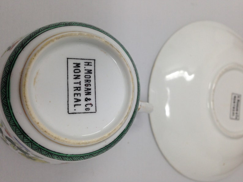 Rare Antique H. Morgan & Co MONTREAL Teacup and Saucer. - Etsy