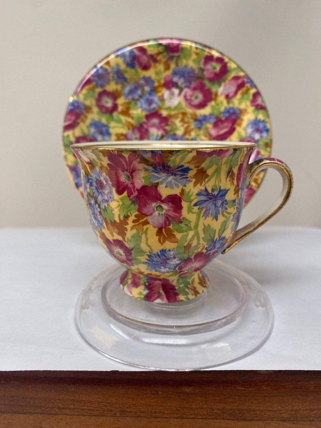 Royal Winton ROYALTY Chintz Cup and Saucer -demitasse. - Etsy