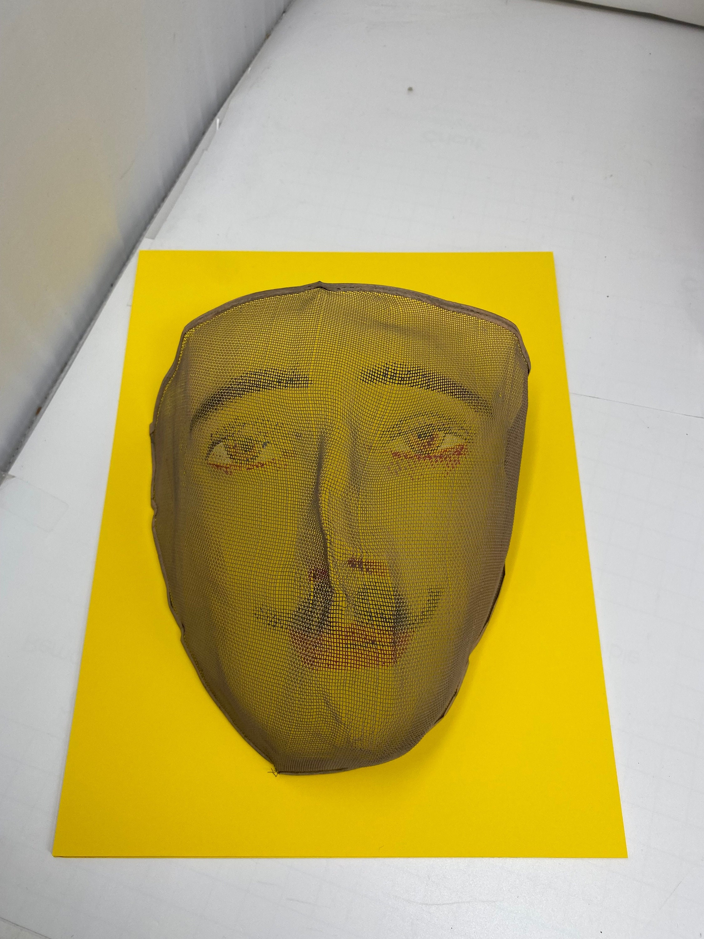 Antique Hand-painted Wire Mesh Face Mask Circa 1920's. | Etsy