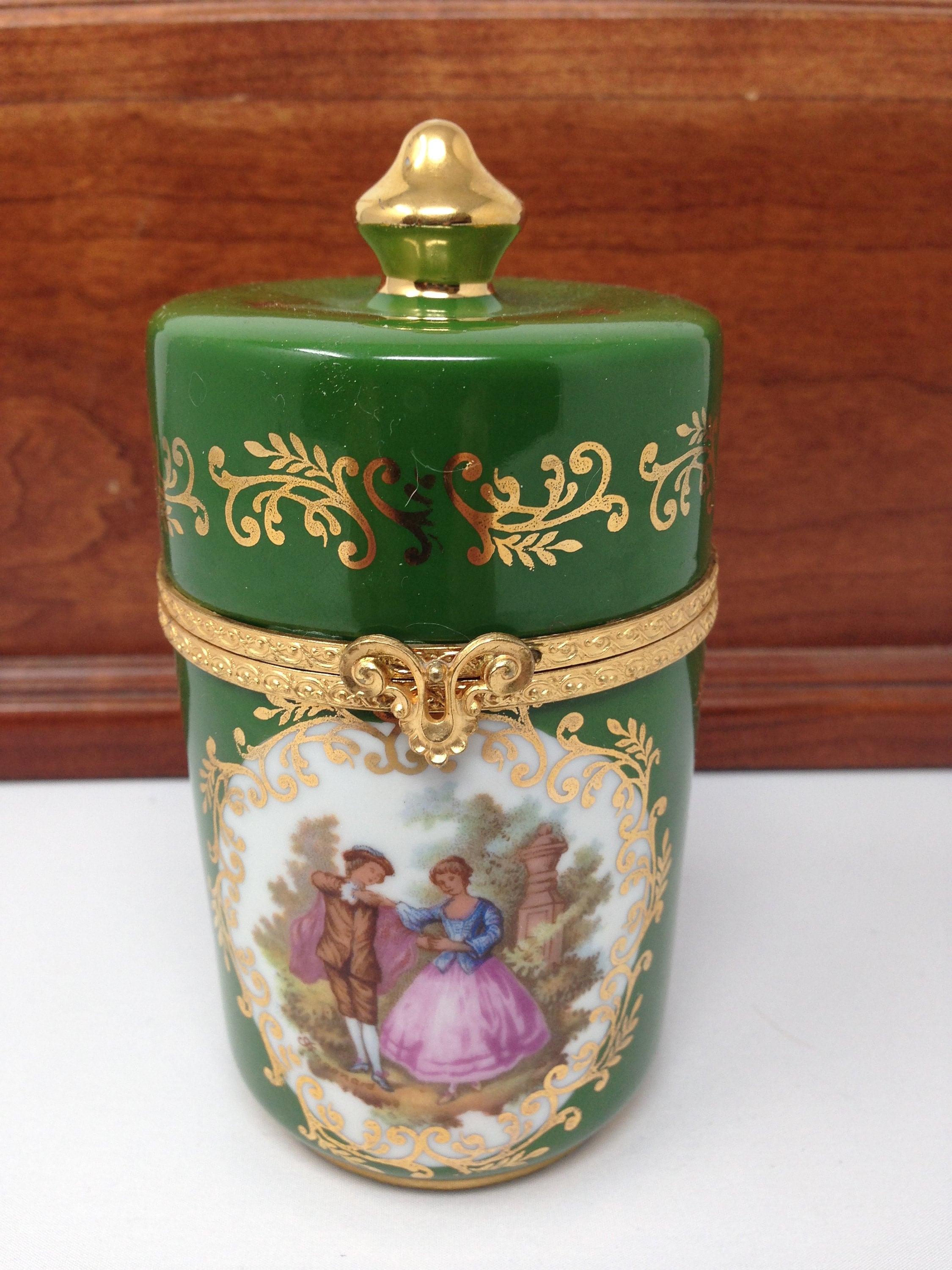 Limoges Hinged Porcelain Jar. - Etsy