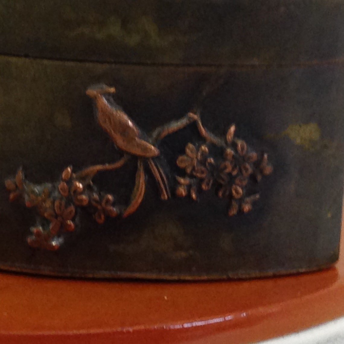 Rare Antique Metal Miniature Box With Raised Designs Animals | Etsy