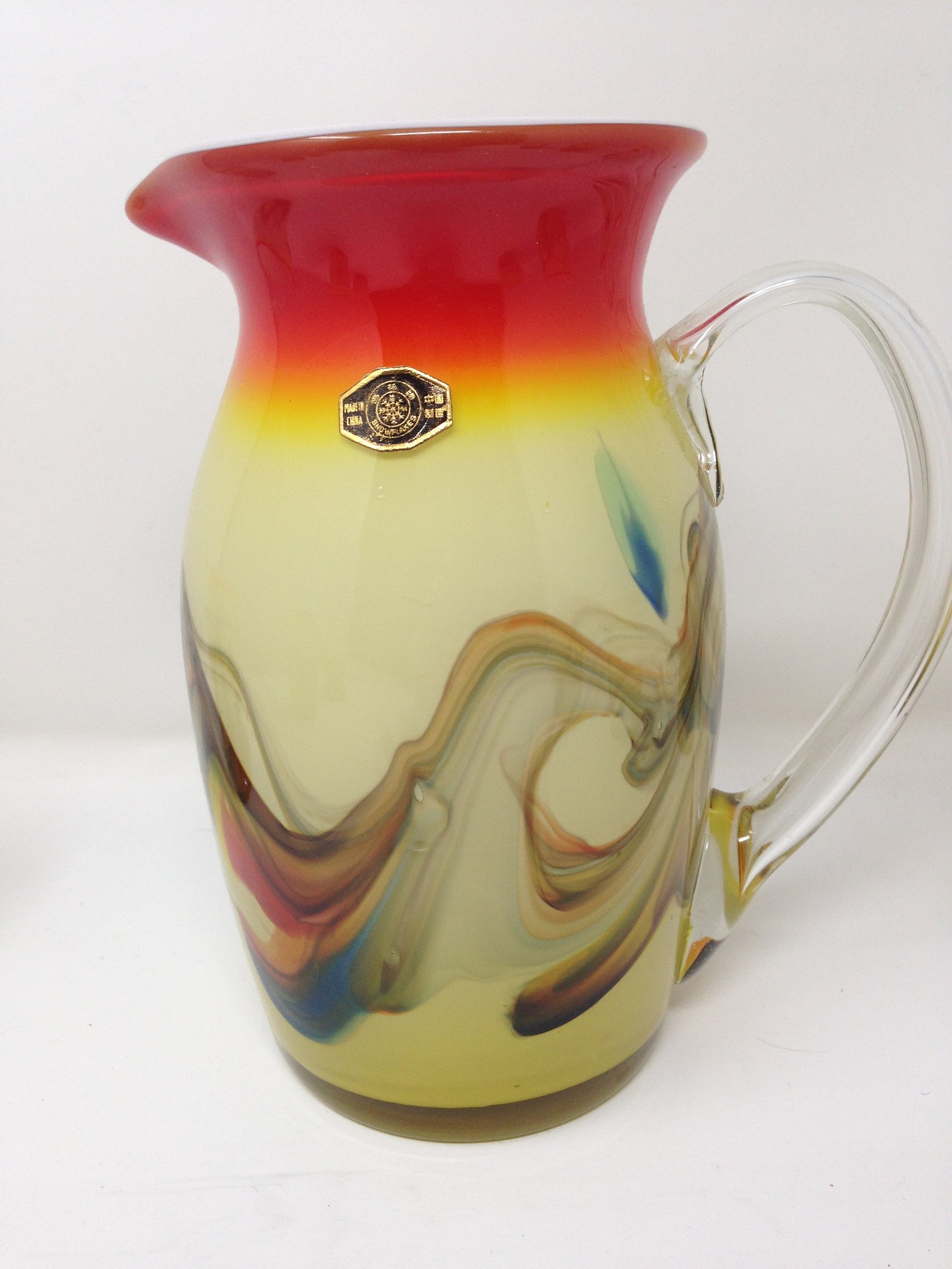 Vintage Chinese Export Dalian Glass Co 1960's Snowflake | Etsy