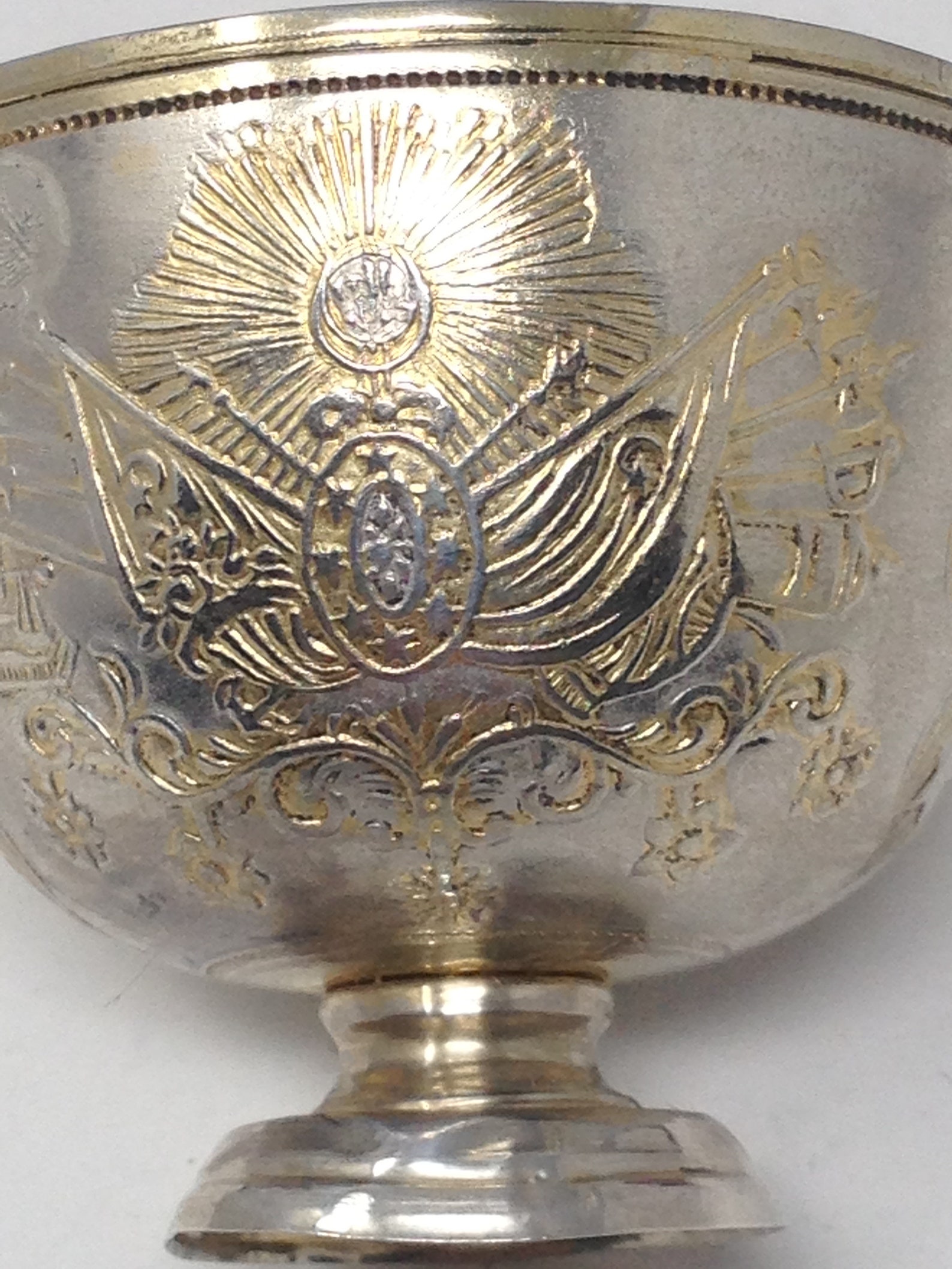 Rare Antique Circa 1850 Turkish Ottoman Solid Silver Gold | Etsy