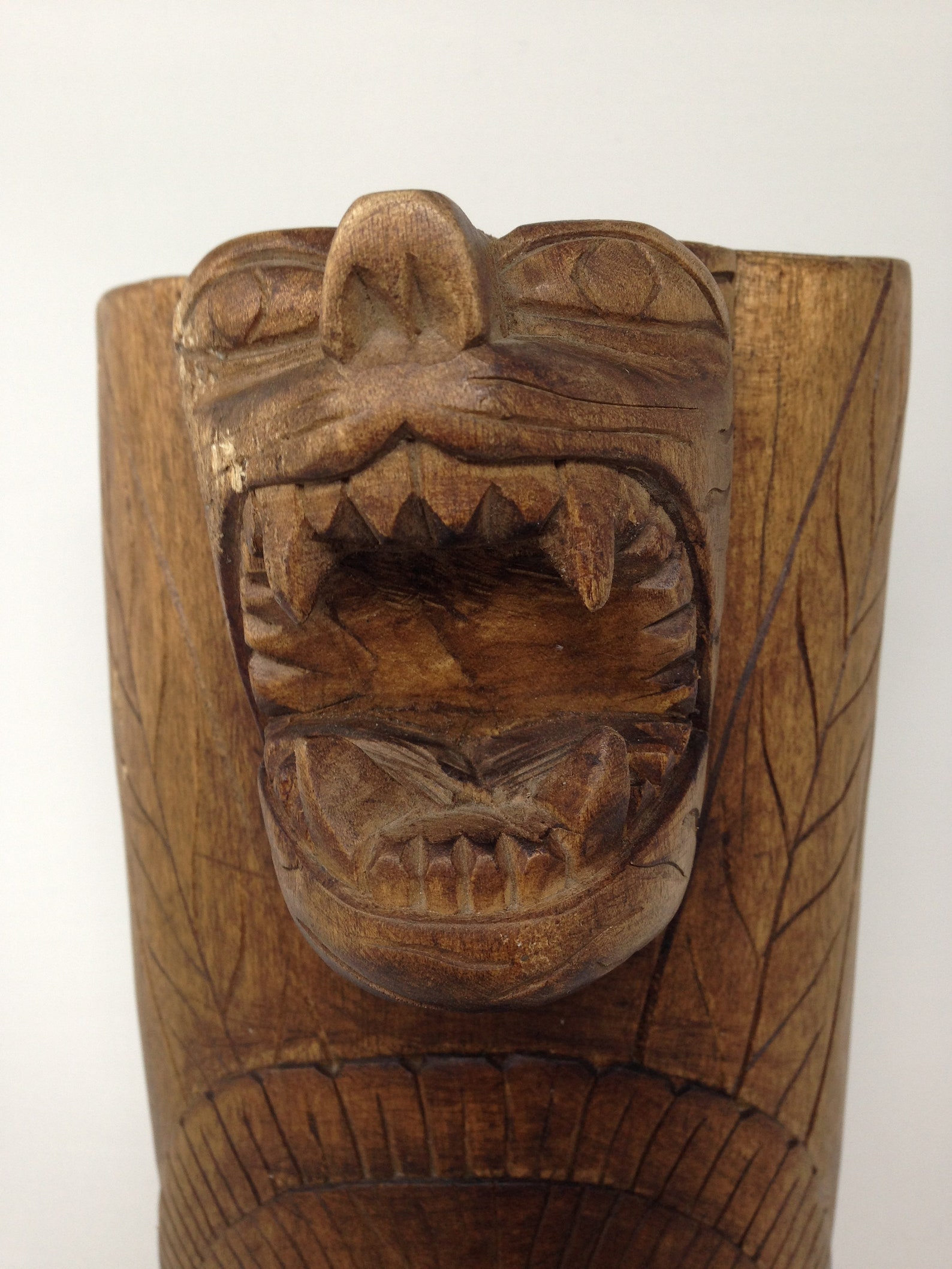 Vintage Carved Wood Wall Hanging Totem Pole. | Etsy