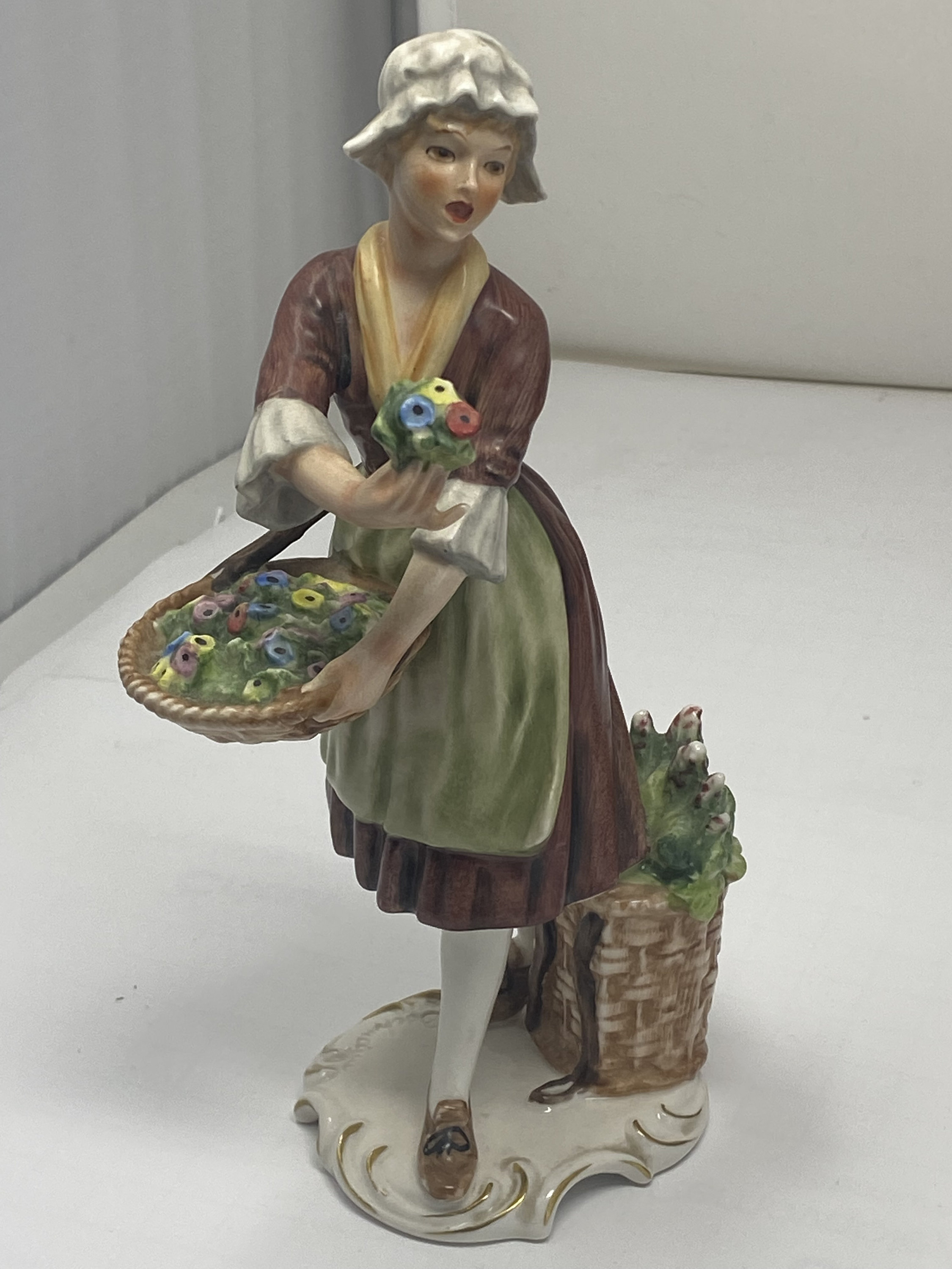 1971 Goebel W-germany Lady With Flowers FR36. | Etsy