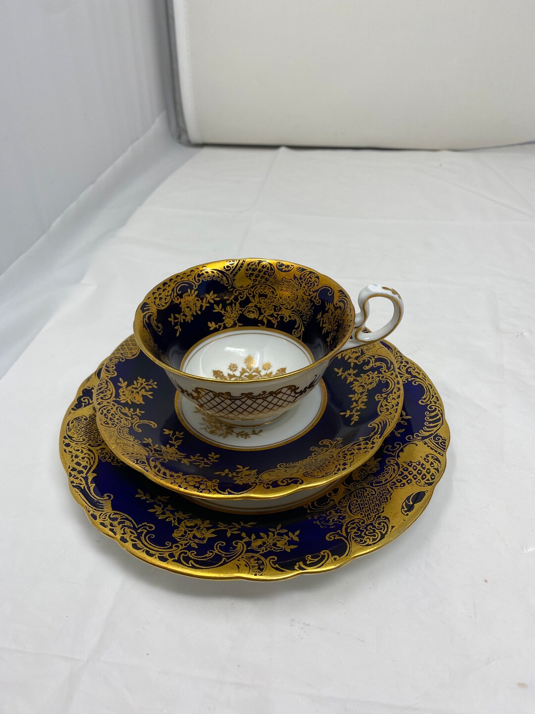 Rare Antique Aynsley Trio Teacup, Saucer and 6 3/4" Plate Pattern 13016 ...