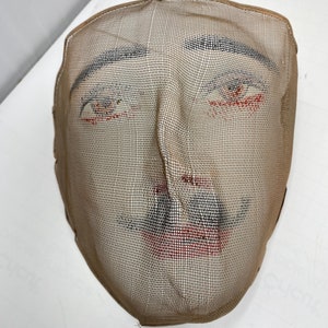Antique Hand-painted Wire Mesh Face Mask Circa 1920's. - Etsy