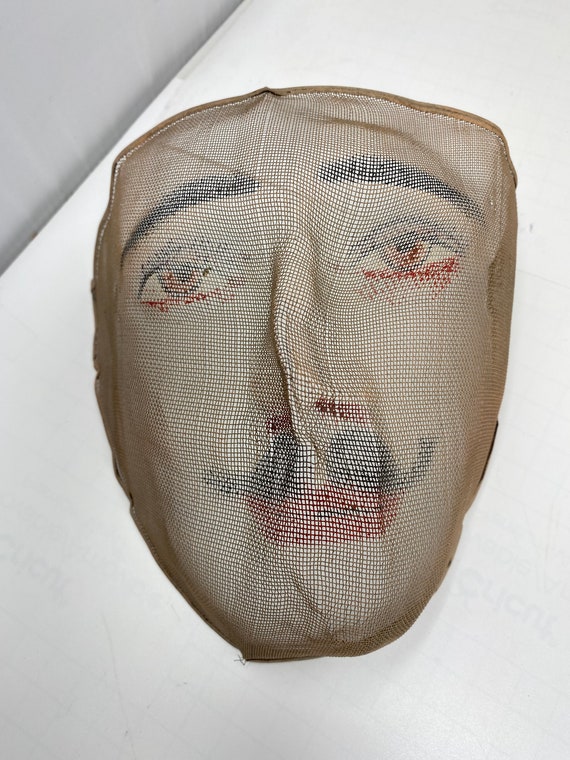 antique wire mesh mask - Gem