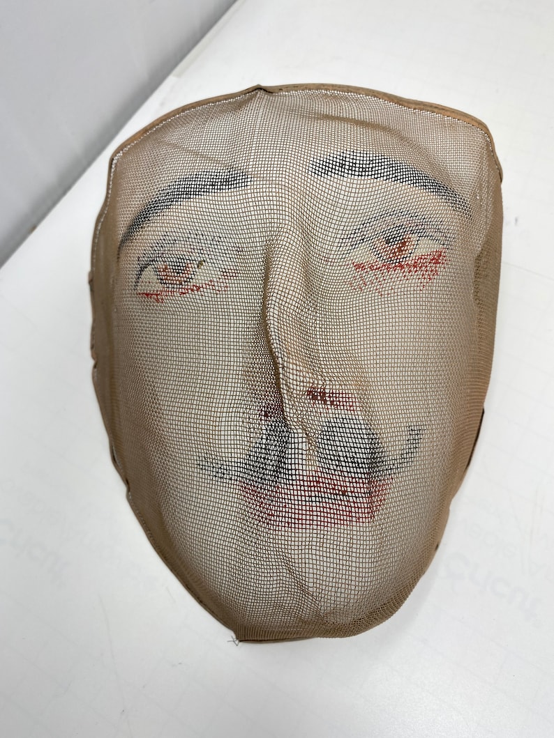 Antique Hand-painted Wire Mesh Face Mask Circa 1920's. - Etsy