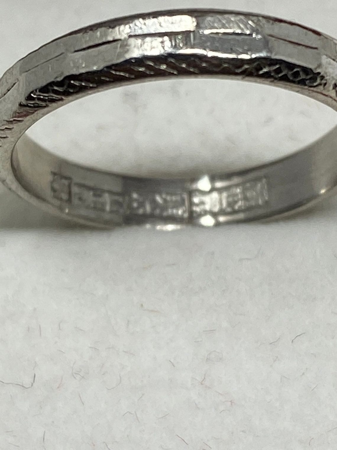 Vintage Estate Platinum Ring with Full Chinese Hallmarks. | Etsy