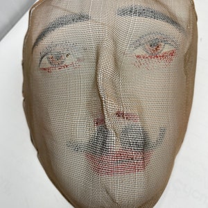 Antique Hand-painted Wire Mesh Face Mask Circa 1920's. - Etsy