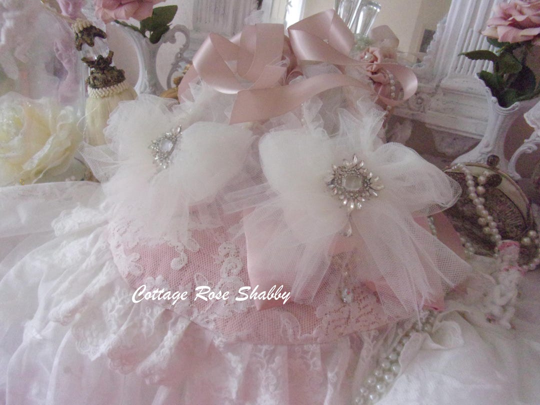 Vintage Half-pointe Shoes, in Pastel Pink Leather, Shabby Chic ...