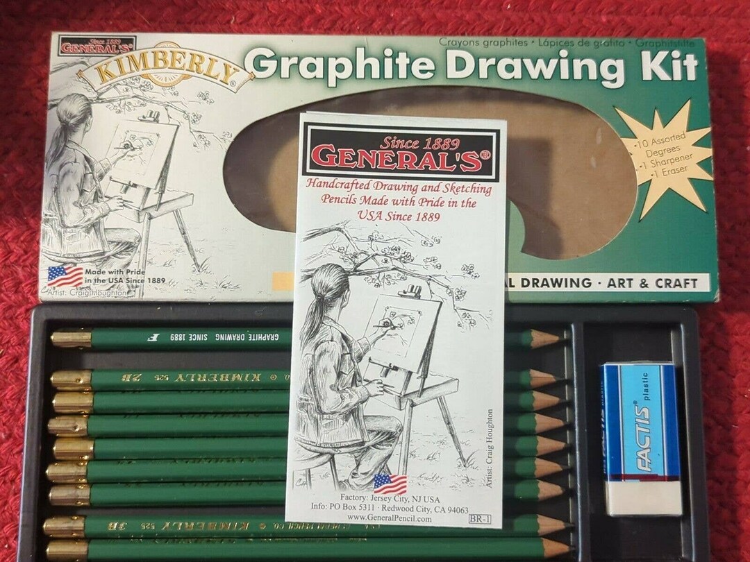 General's Kimberly Graphite Drawing Kit 25 9 Nine Pencils - Etsy