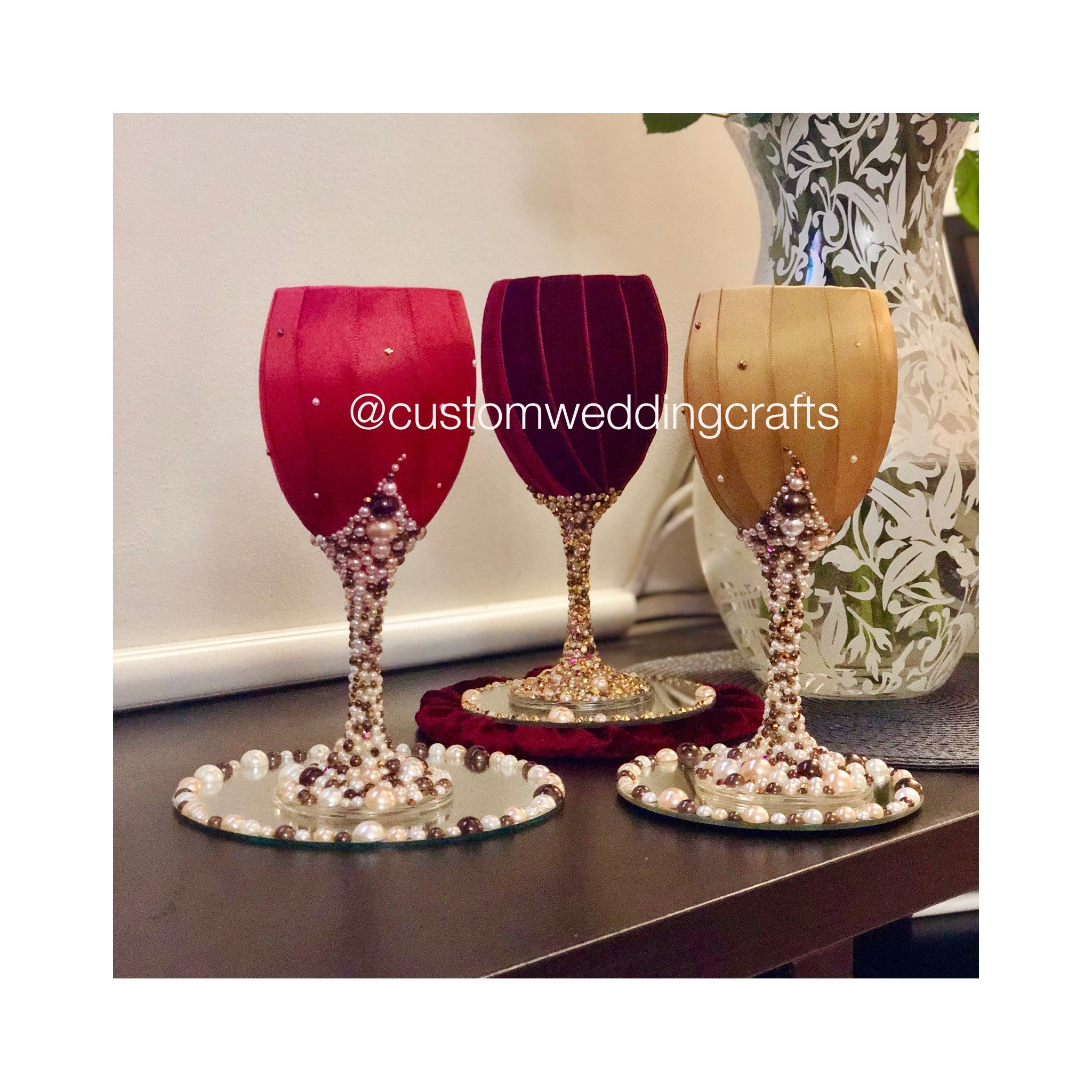 Gold Decorative Glass, Doodh Pilai Glass, Wedding Decor, Wedding Glass ...