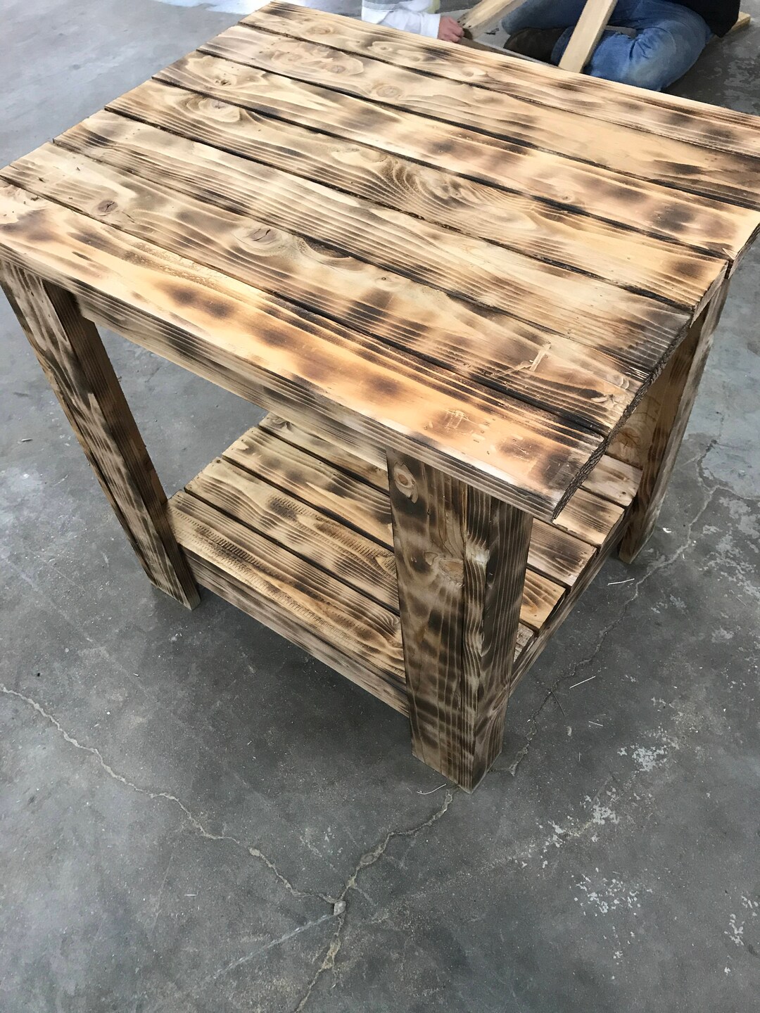 Rustic End Table - Etsy