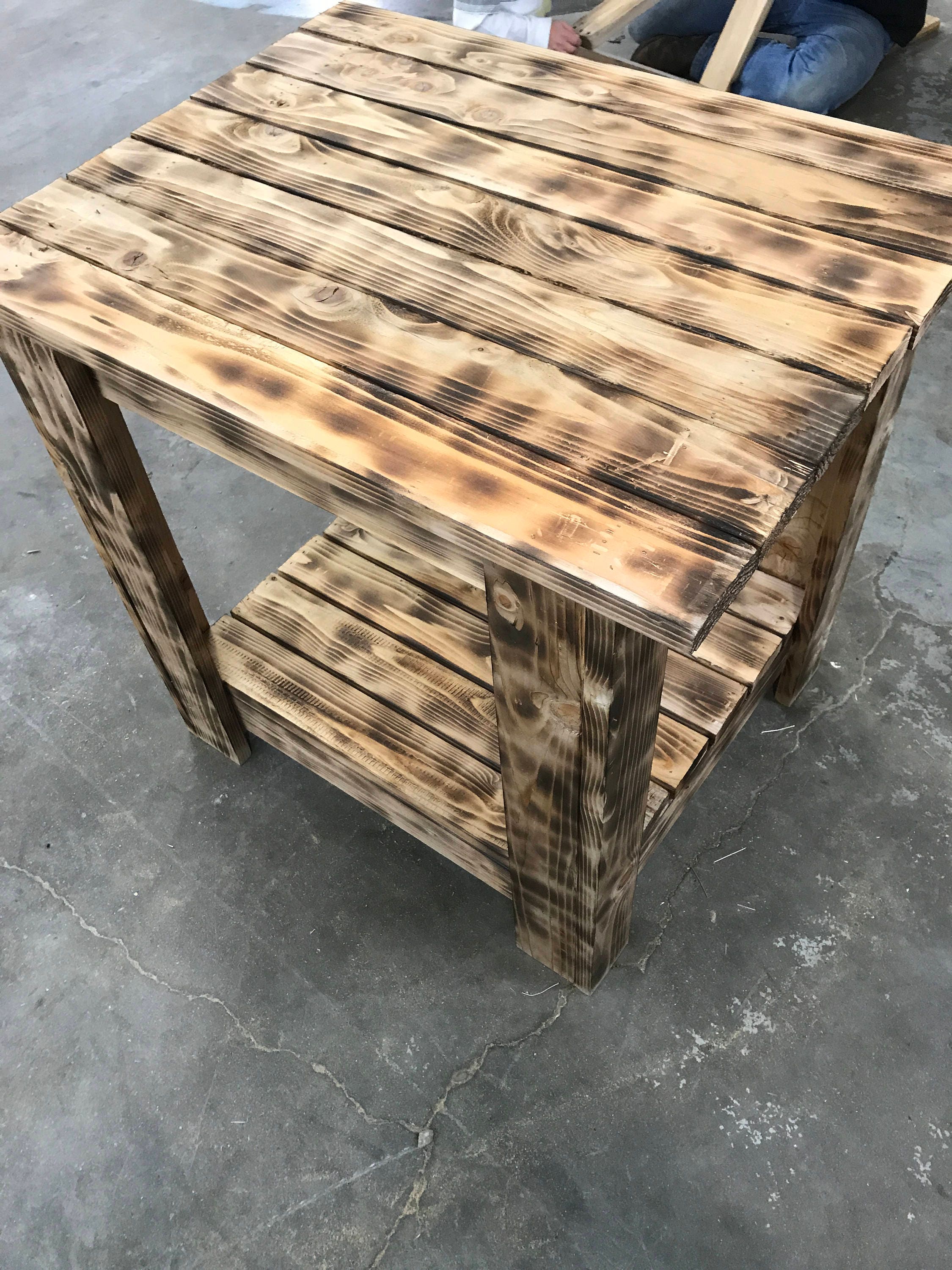 Rustic End Table - Etsy