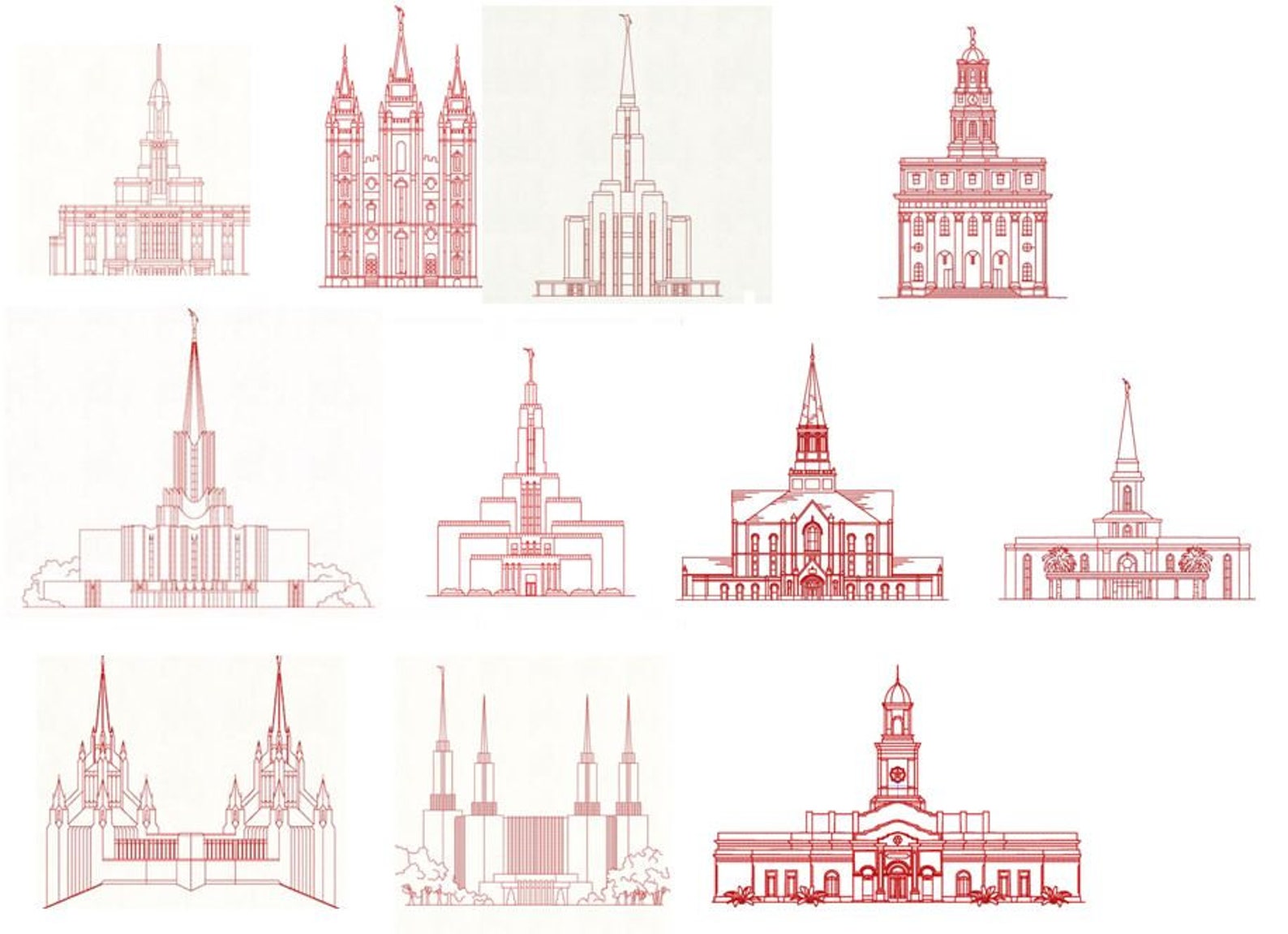 LDS Temple Envelope - Etsy