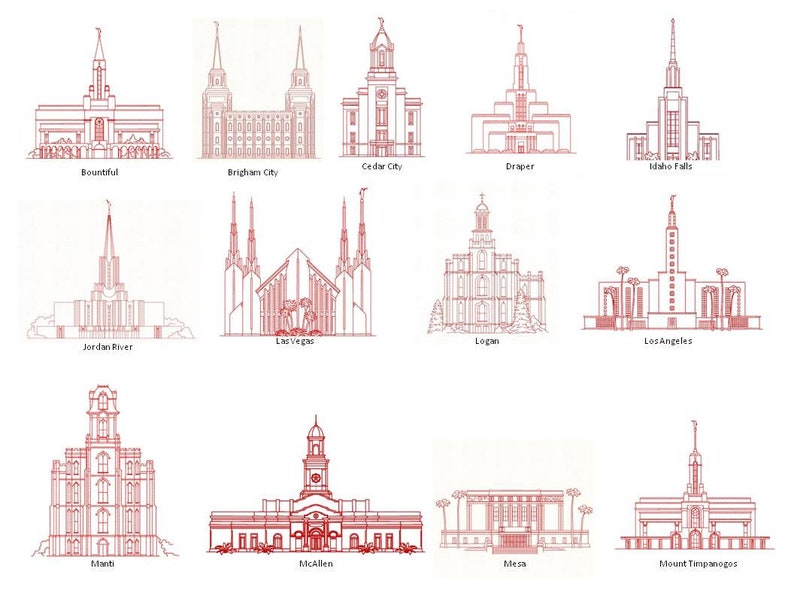 LDS Temple Envelope - Etsy