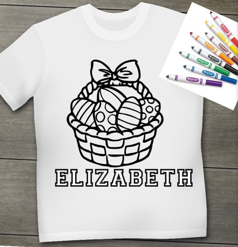 Coloring Page T-shirts Coloring Shirts Easter Shirts | Etsy