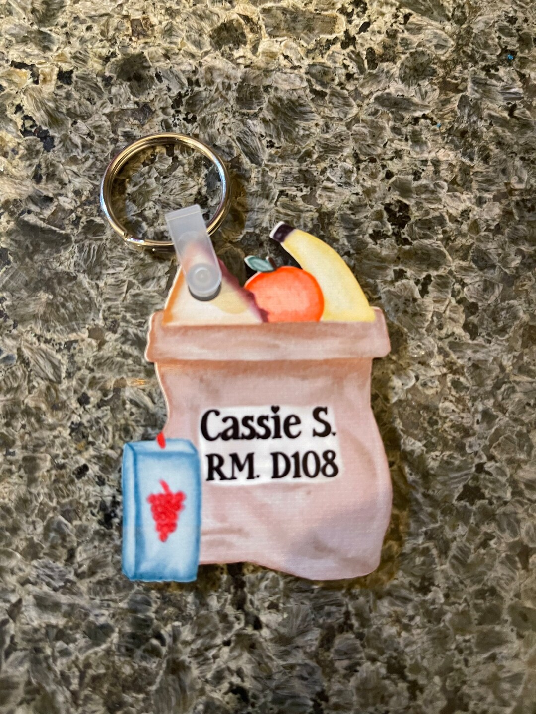 Lunch Box Tag, Backpack Tag, School Lunch Box Keychain, Backpack ...