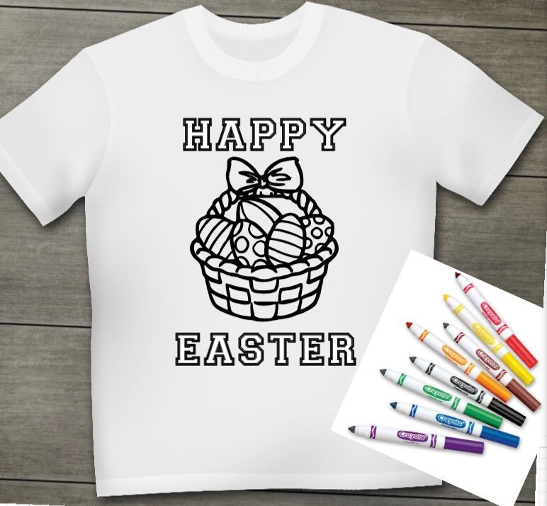 Coloring Page T-shirts Coloring Shirts Easter Shirts | Etsy