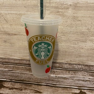 Personalized Teacher Starbucks Cup Teacher Gift Teacher Coffee Iced ...