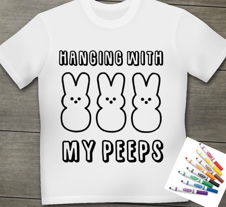 Coloring Page T-shirts Coloring Shirts Easter Shirts | Etsy