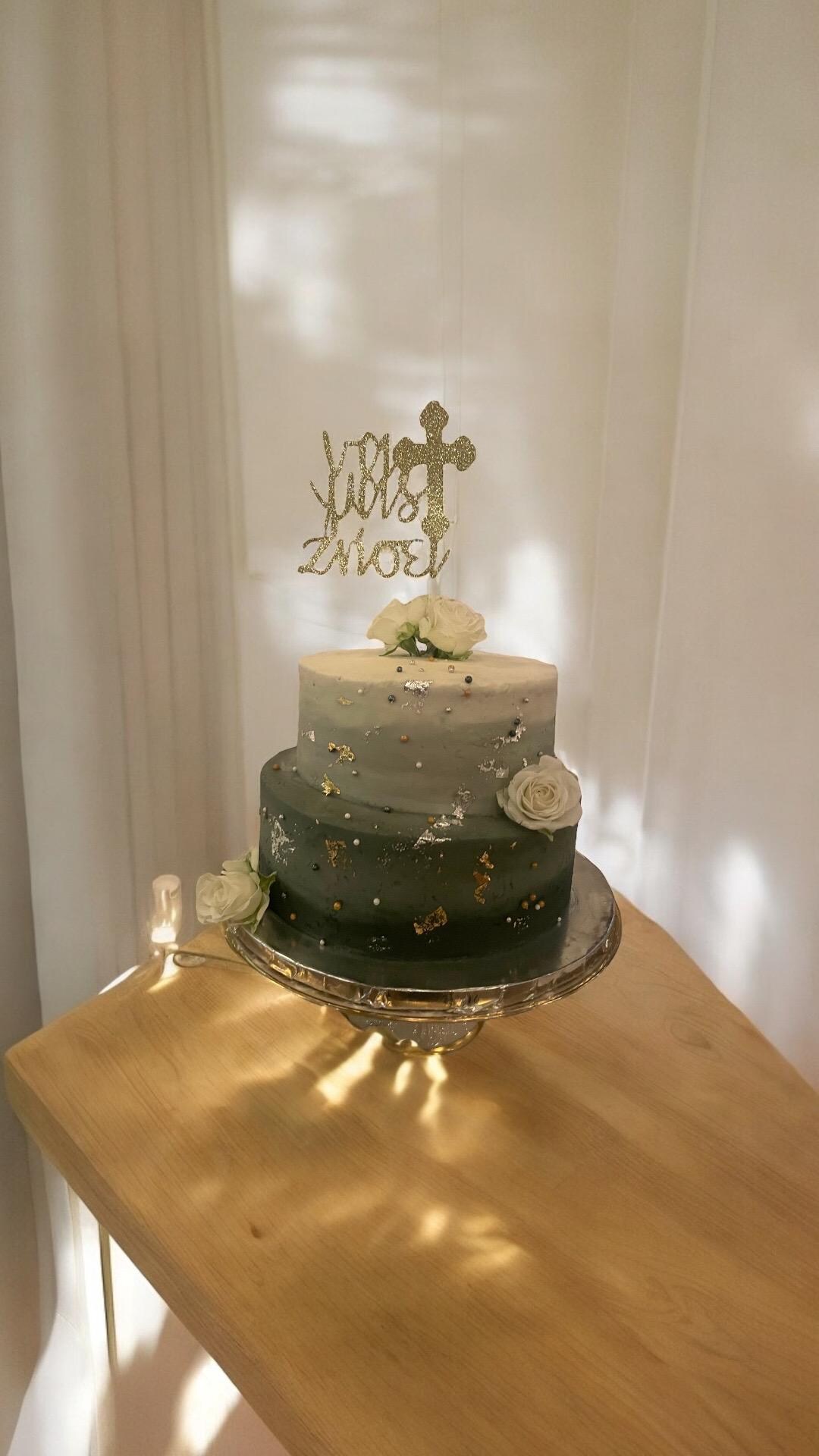 Greek Baptism, Baptism Cake Topper, Greek Cake Topper, Glitter Cake ...