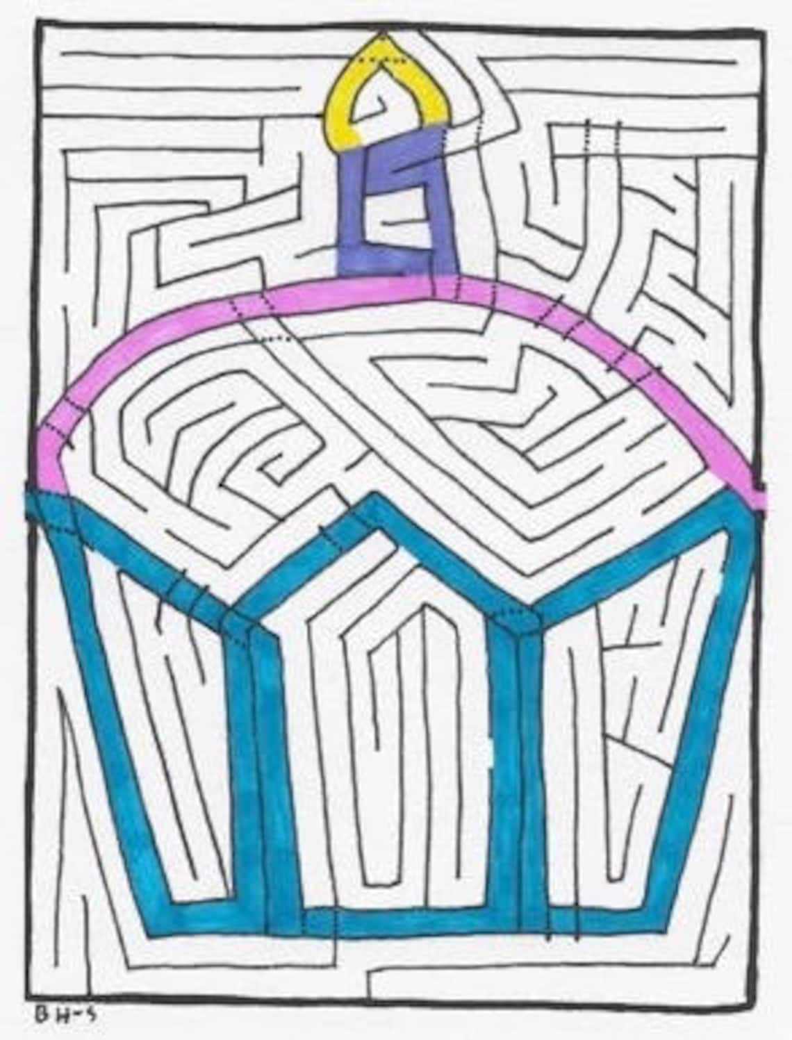 Digital Version Birthday Cupcake Maze Sheet amazadoodle - Etsy