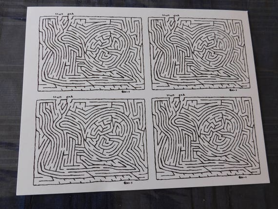 Digital Version Snail Maze Sheet amazadoodle | Etsy