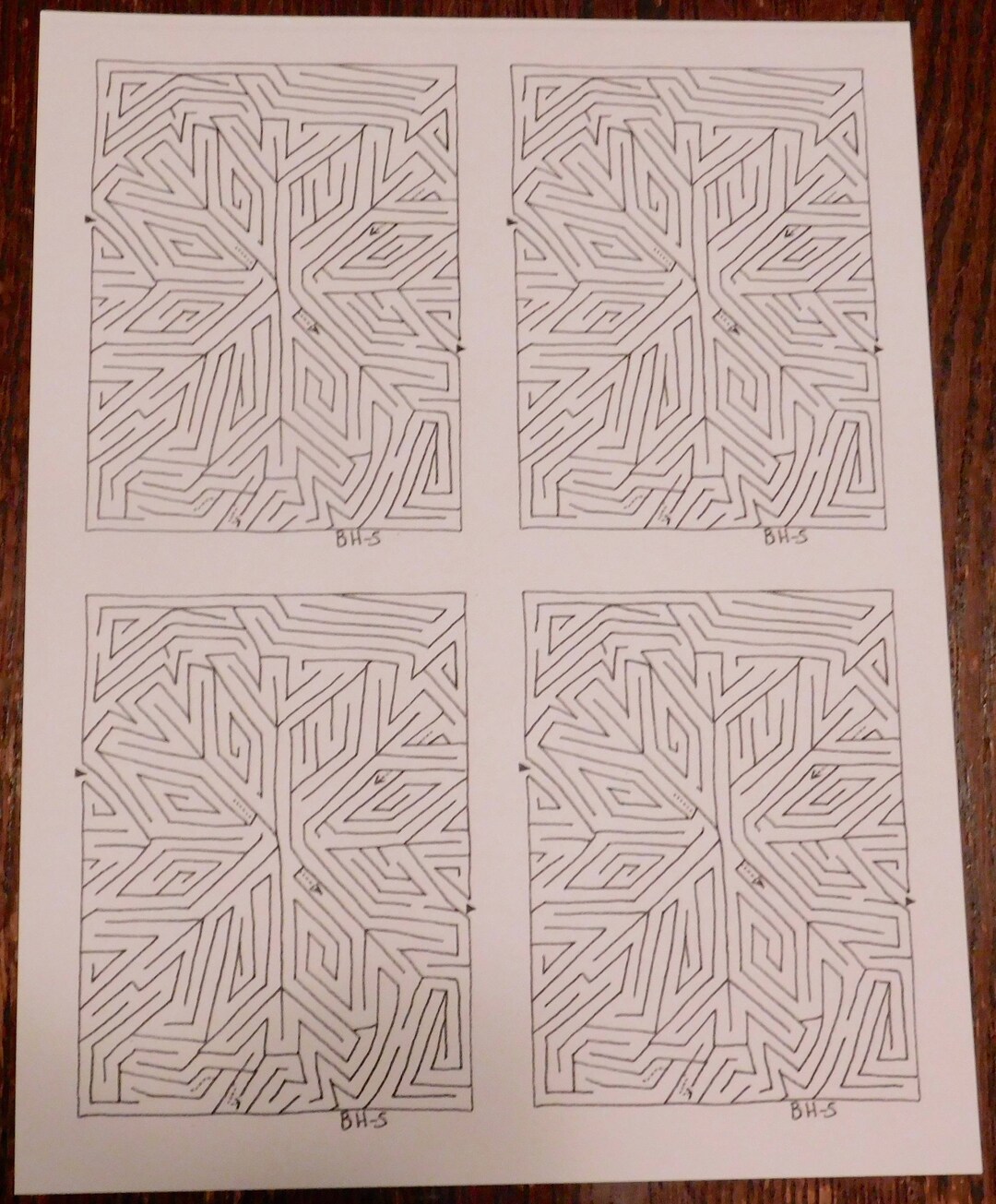 Digital Version Snowflake Maze Sheet (amazadoodle) - Etsy