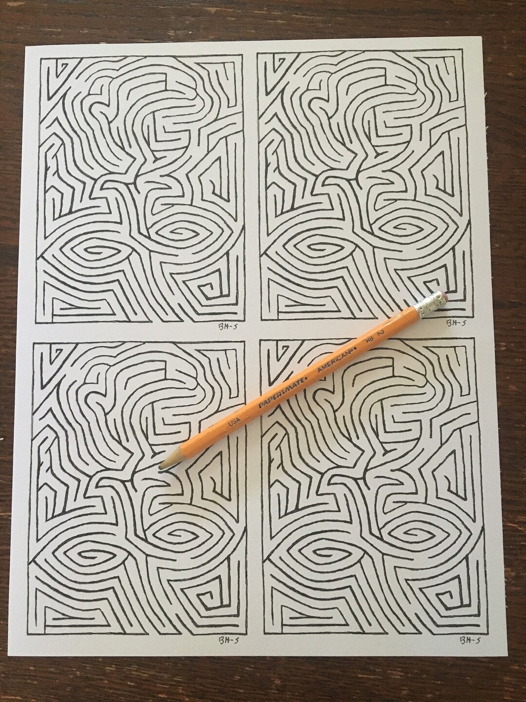 Digital Version Rose Maze Sheet (amazadoodle) - Etsy