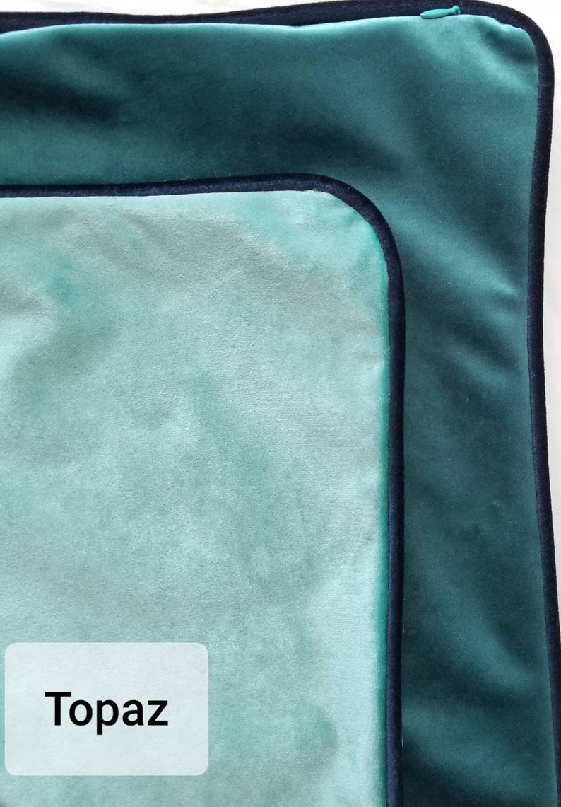 Topaz Gemstone Velvet Pillow Covers - Etsy