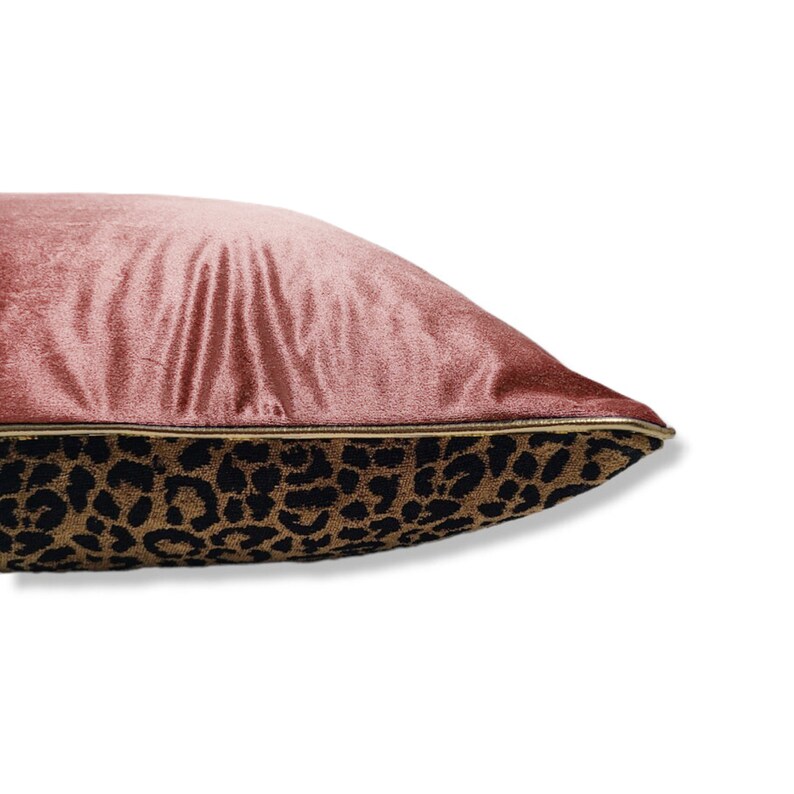 Rose Leopard Print Velvet Pillow Cover - Etsy