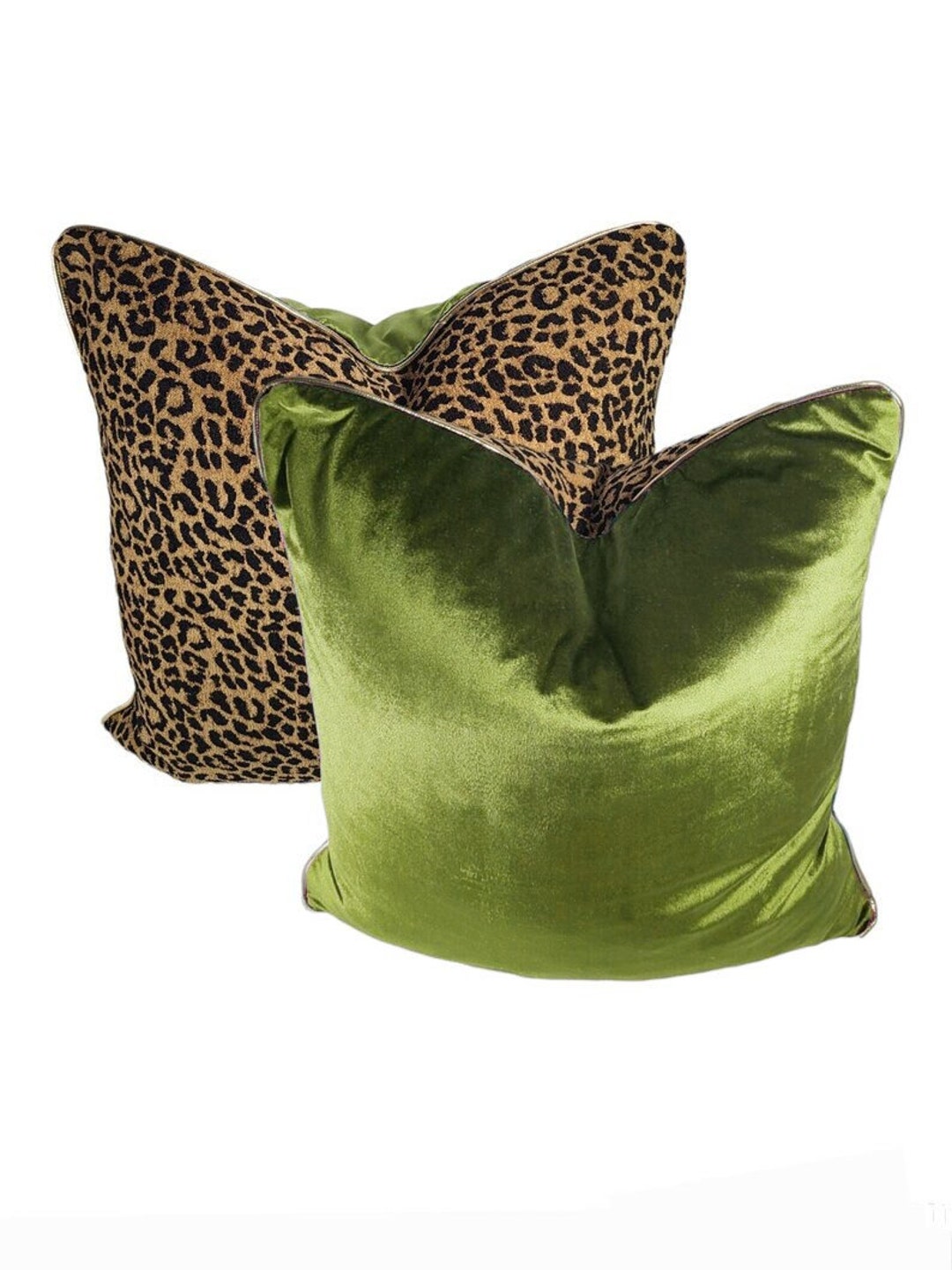 Peridot Leopard Print Velvet Pillow Cover - Etsy