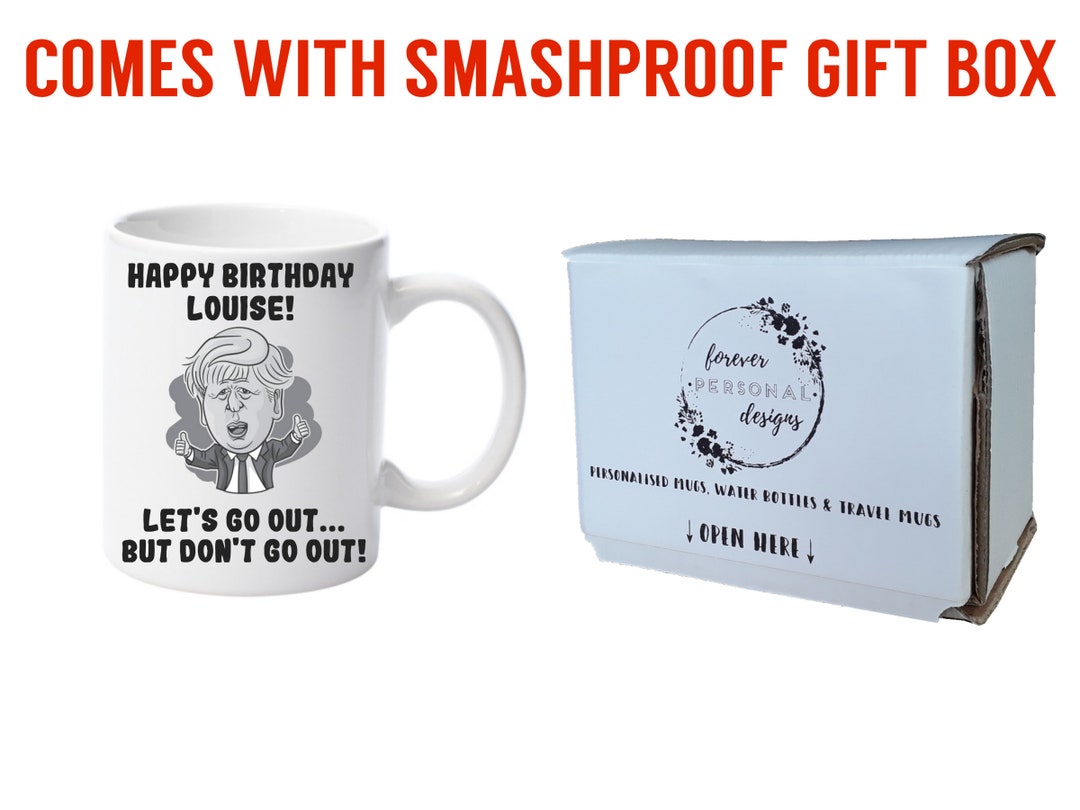 Personalised Boris Johnson Black and White Print 11oz Mug - Etsy