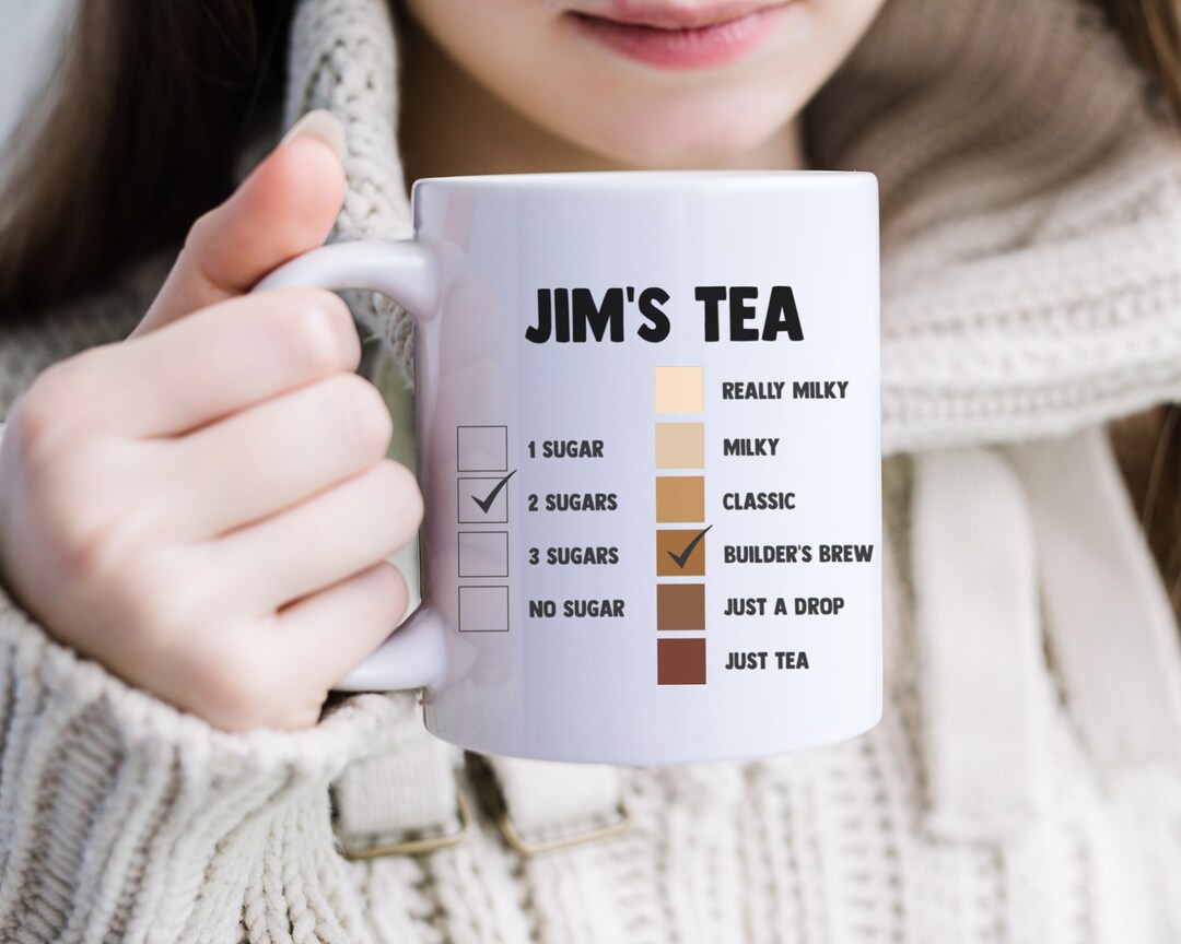PERSONALISED Tea Chart/ Preference 11oz Mug by Forever Personal Designs ...