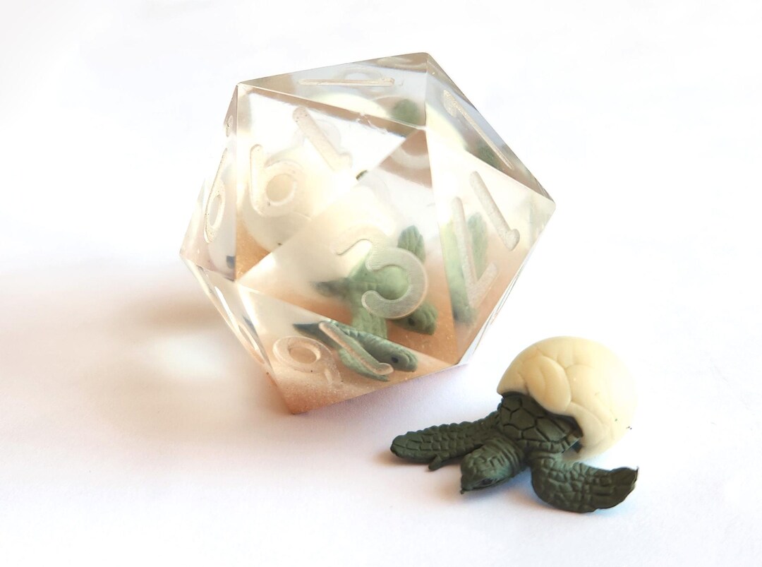 Jumbo Resin D20 - Baby Sea Turtle - Etsy