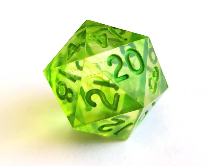 Resin D20 - Slime Trap - Etsy